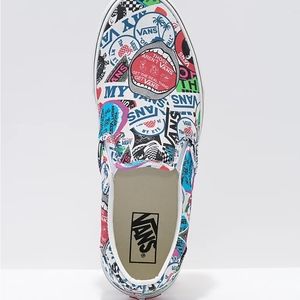 Vans | Shoes | Vans Slipon Mashup Stickers Skate Shoes | Poshmark